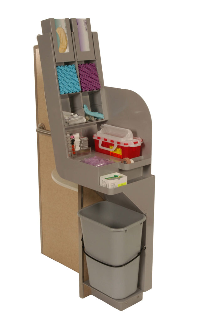 Ergonomic Phlebotomy Draw Station | Blood Draw Station